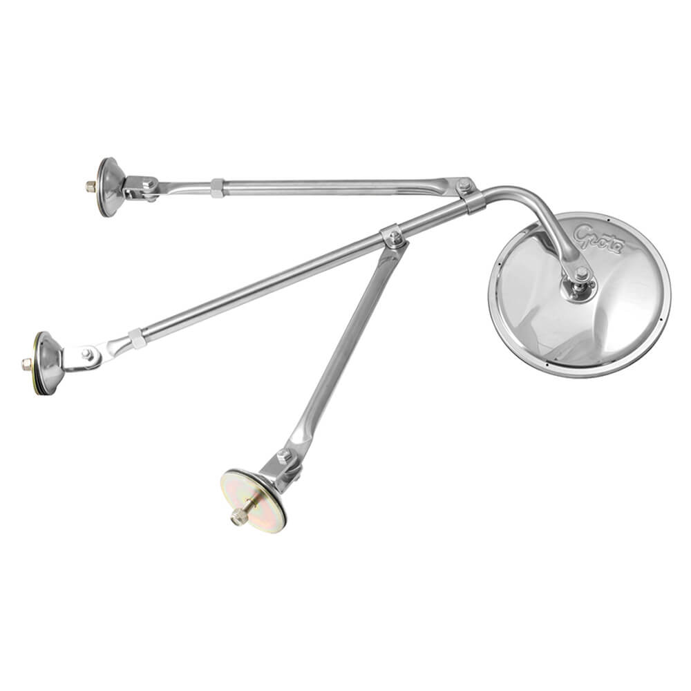 28443 - Conventional Fender-Mount Mirror, Stainless Steel Assembly