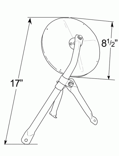 8½" Convex Cross-Over Mirror | Grote Industries