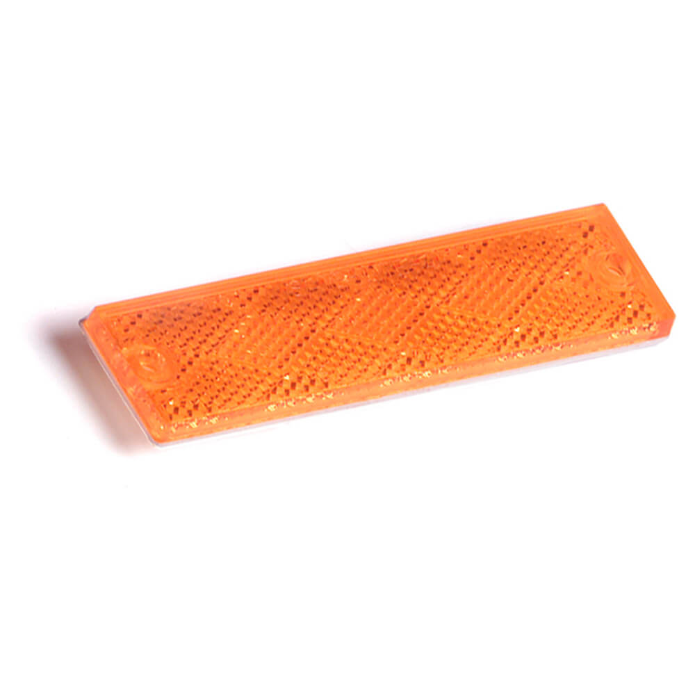 40132 - Mini Stick-On Screw-Mount Rectangular Reflectors, Red