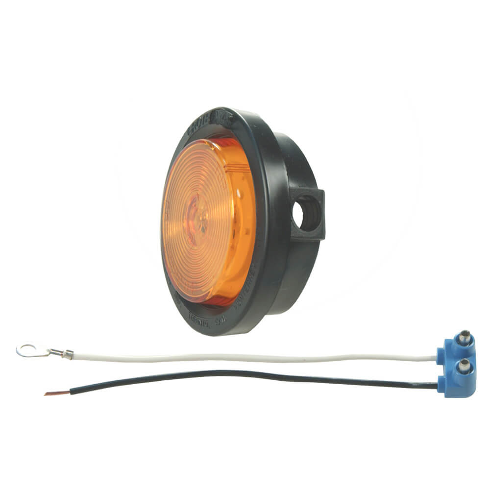 45833 - 2 1/2" Round Clearance Marker Lights, Built-In Reflector, 12V