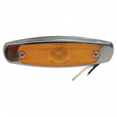 45662 - Low-Profile Clearance Marker Light, Built-in Reflector, w/ Bezel