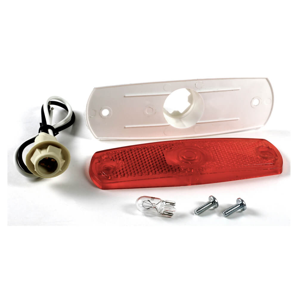 45663 - Low-Profile Clearance Marker Light, Built-in Reflector, w/ Bezel