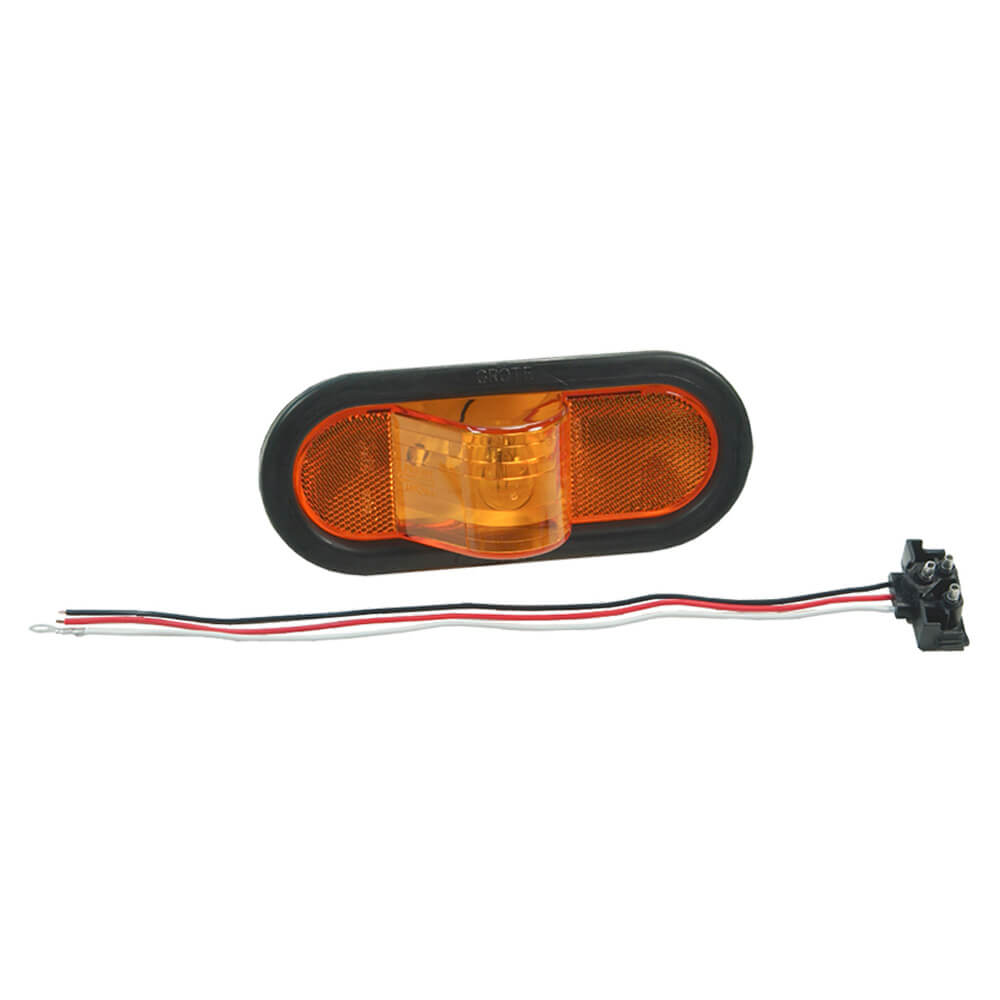 52253 - Economy Oval Side Turn Marker Lights, Yellow Kit (52193 + 92420 ...
