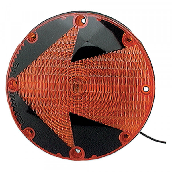 56083 - 7" School Bus Lights, Single Contact w/ Arrow Lens, 12V