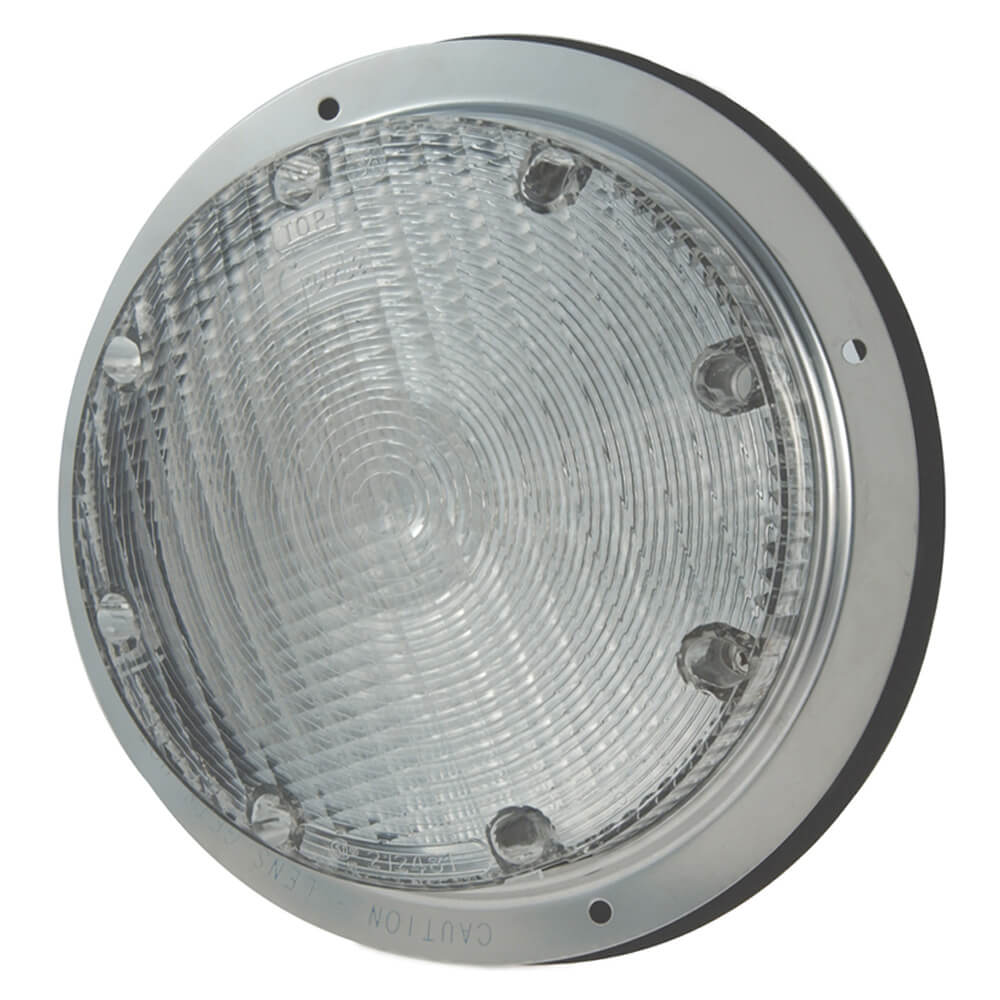 61793 - 8" Surface Mount Dome Lights, Clear, 12V
