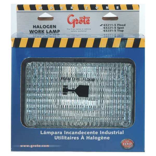 63211-5 - 4" x 6" Rectangular Rubber Work Lights, Flood