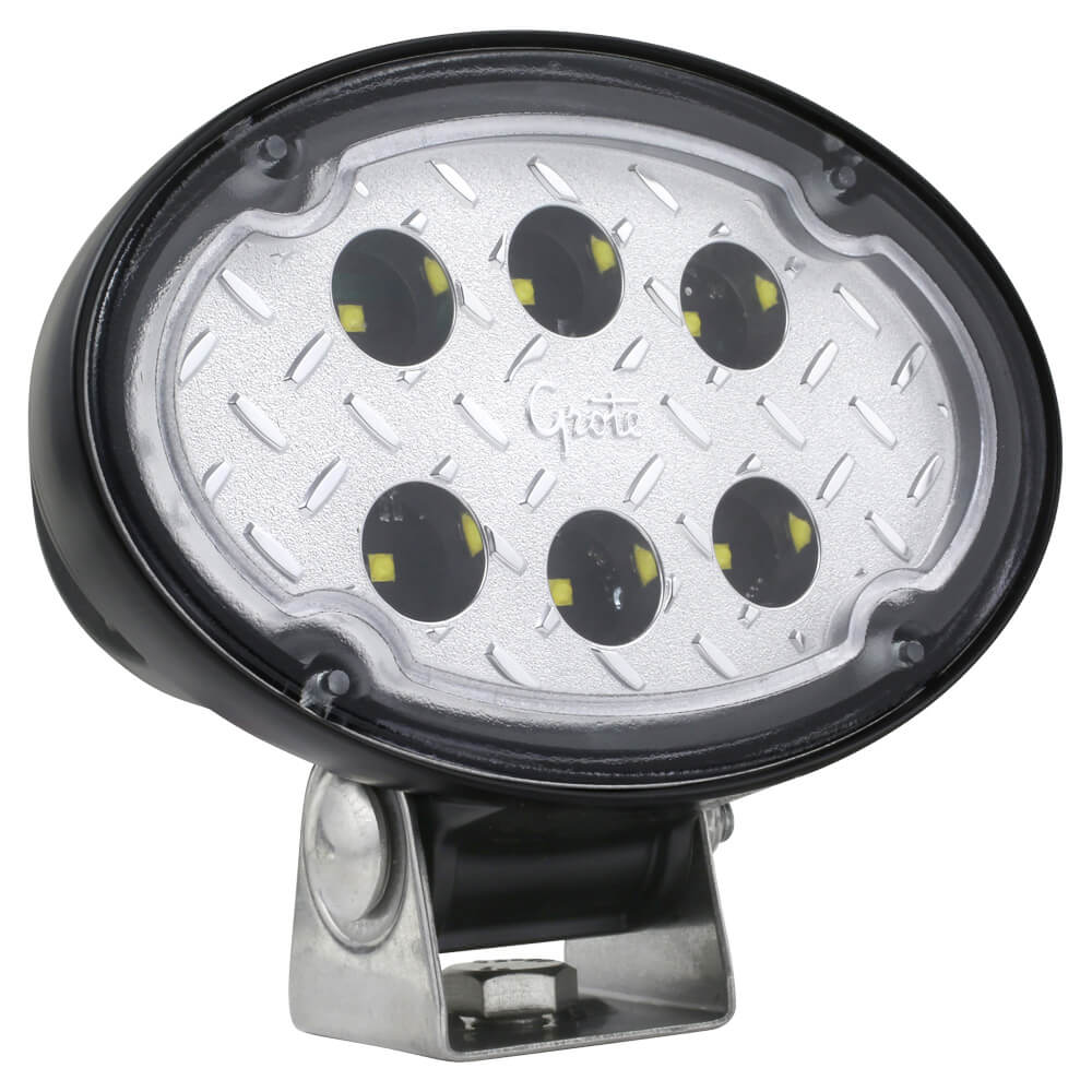 64W51 - Trilliant® Oval LED Work Lights, Close Range, 2000 Lumens, Hard ...