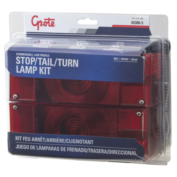 65300-5 - Submersible Low-Profile Trailer Lighting Kit, Red