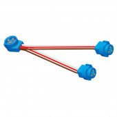 66813 - Two Light 9" Y Adapter Pigtails, Straight