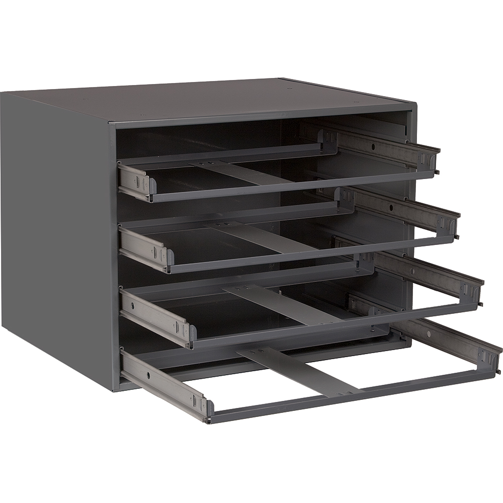 83-6548 - Heavy-Duty Storage Racks & Trays, 2 Trays, Easy Glide Slide Rack
