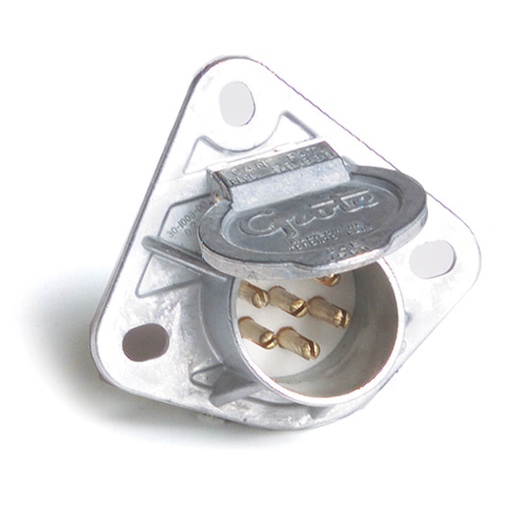 87220 - Ultra-Pin Receptacle Three-Hole Mount, Receptacle Only, Split Pin