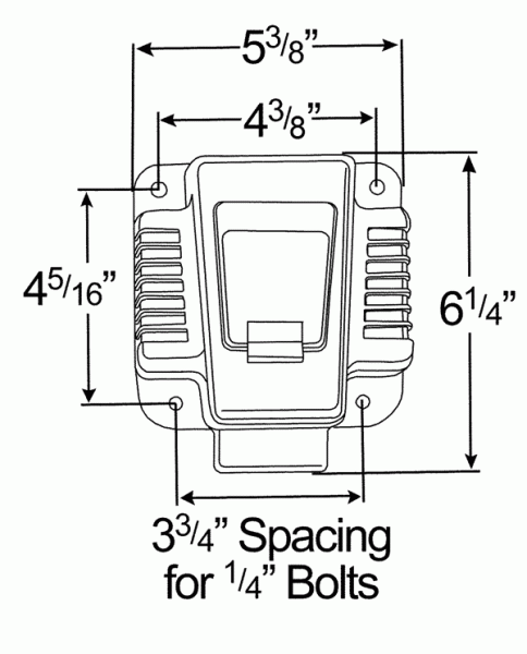 Ultra-Pin Receptacle Four-Hole Mount Nose Box | Grote Industries