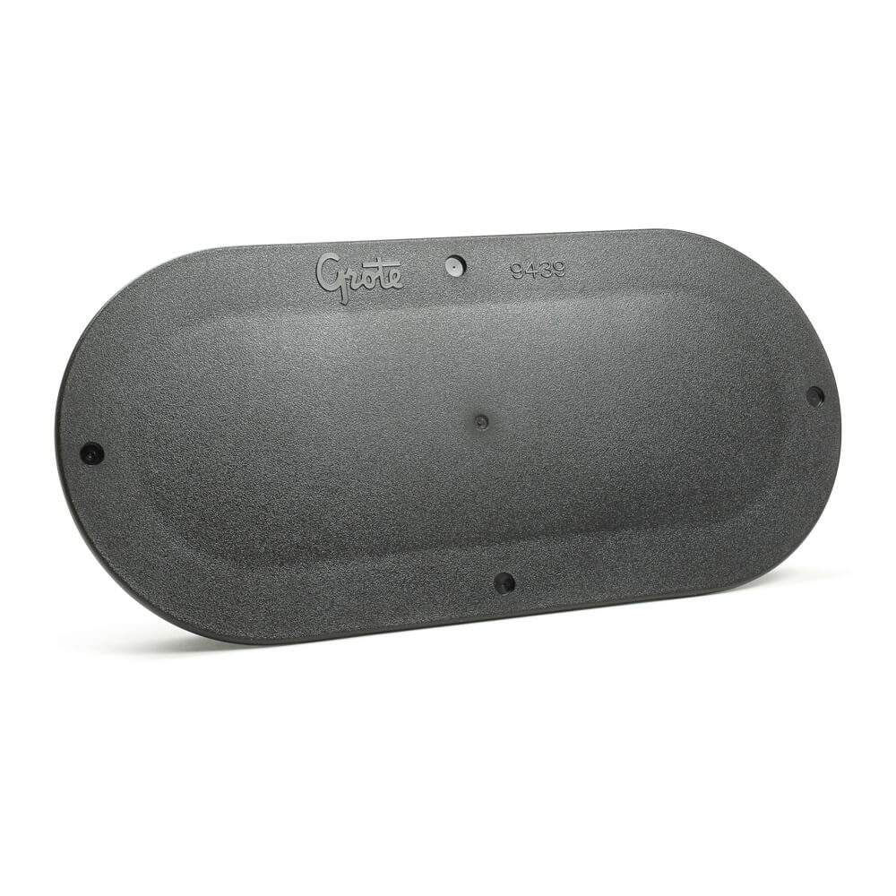 94390-4 - Snap-In Cover Plate, 6" Oval, Gray