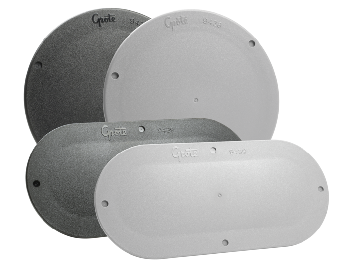 4” Round and 6” Oval Snap-In Cover Plates - Grote Industries