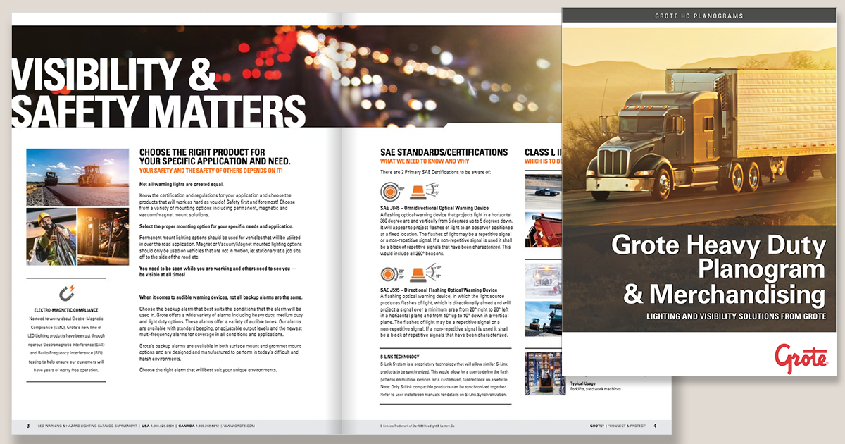 View & Download Grote's 2018 Warning & Hazard Brochure